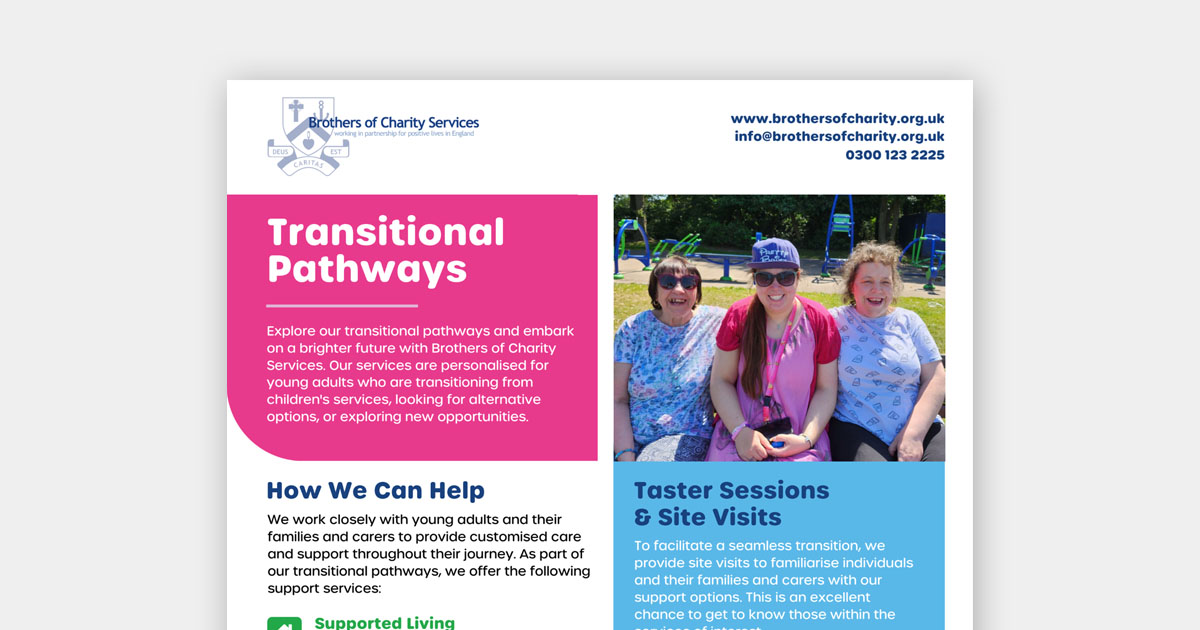 Transitional Pathways by Brothers of Charity Services - Disability ...